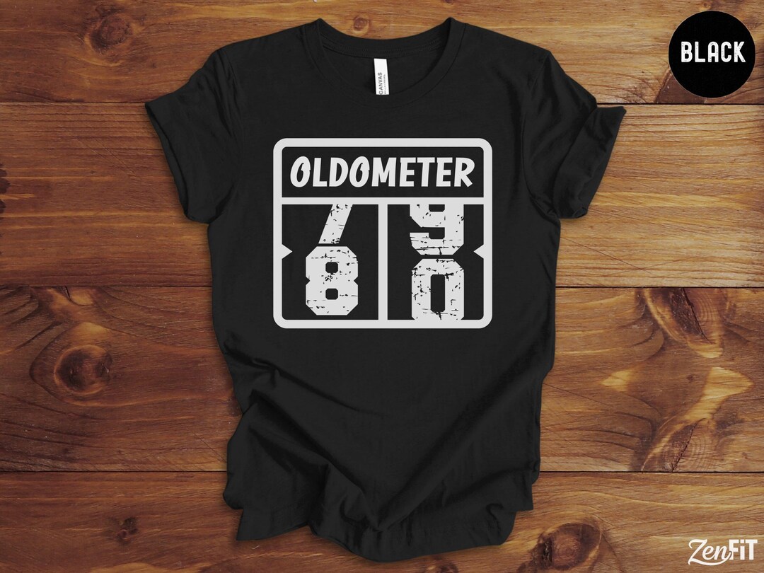 Funny 80th Birthday Shirt, Oldometer, Gift for 80th Birthday, 80 Years ...