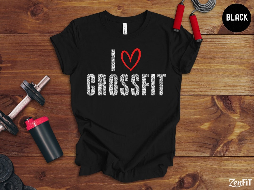 Womens Crossfit Shirt, I Heart Crossfit, Crossfit Lover Gift, Workout ...