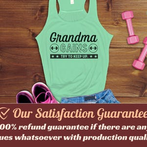 Grandmother Fitness Tank Top, Womens Workout Top, Gift for Grandma ...