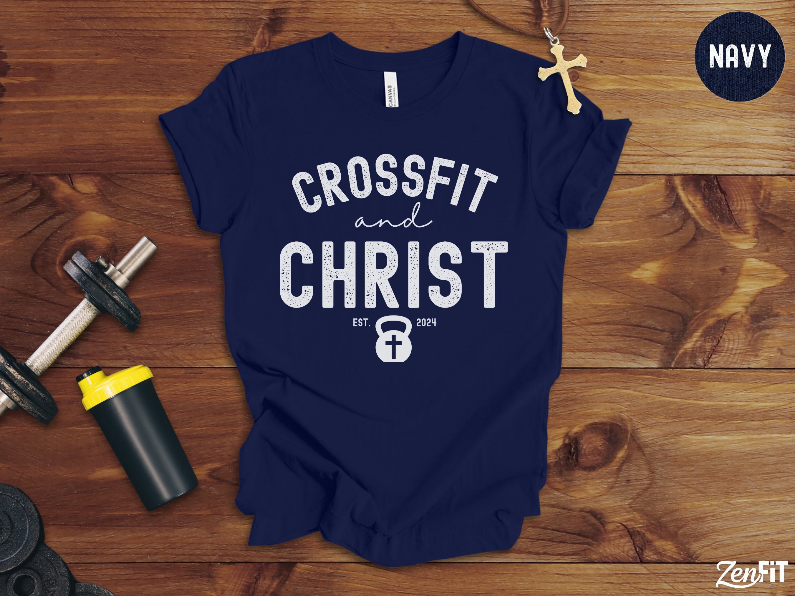 Crossfit and Christ Shirt, Cross Fit, Christian Gym Tee, Crossfit Gifts ...
