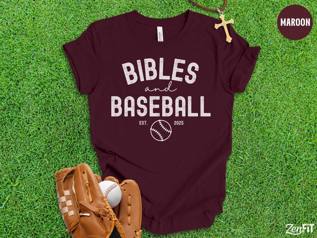 Christian Baseball Shirt, Bibles and Baseball, Gifts for Christians ...