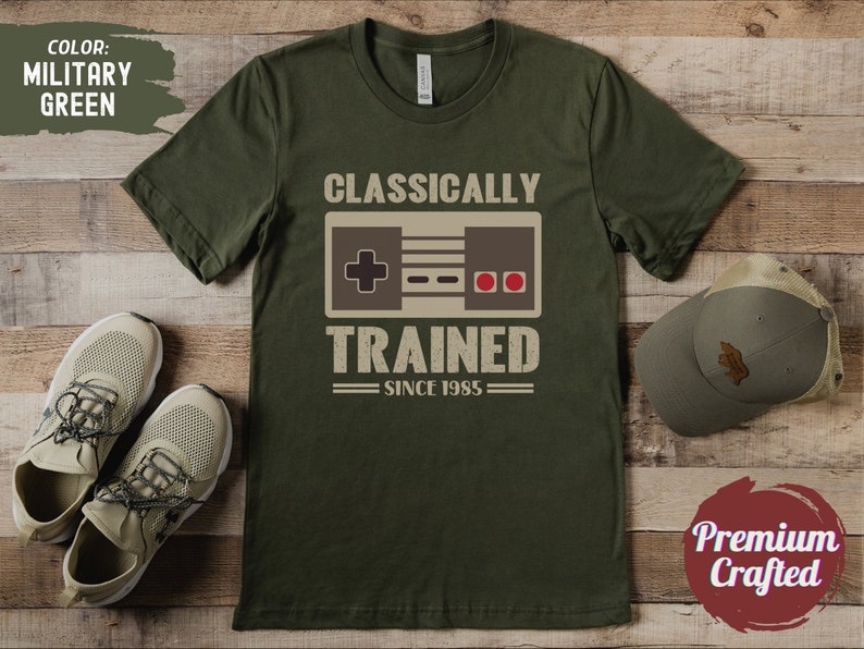 Custom Gamer Shirt, Personalized Video Game Tshirt, Classically Trained ...