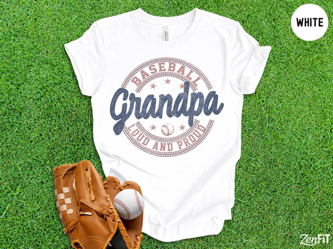 Baseball Grandpa Shirt, Proud Sports Grandfather: 100% Cotton S-3XL - Etsy