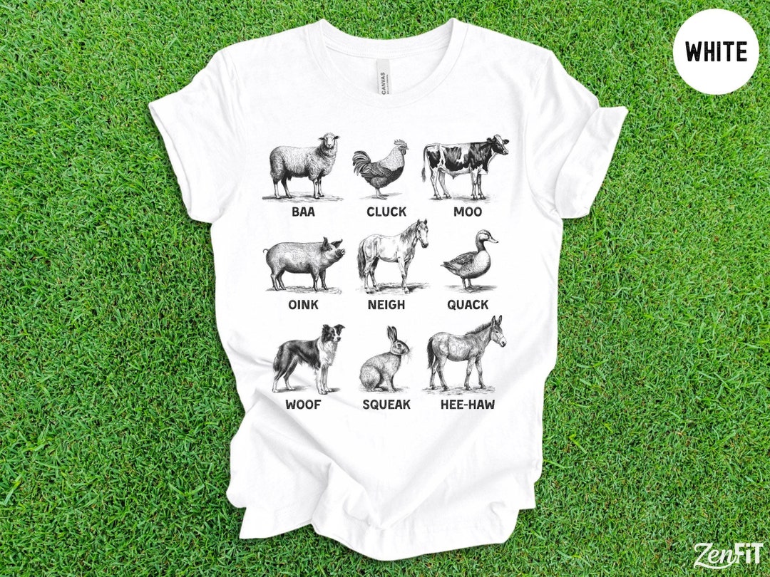 Farm Animals Shirt, Funny Farming Shirts, Animal Lover Gift, Farm Life ...