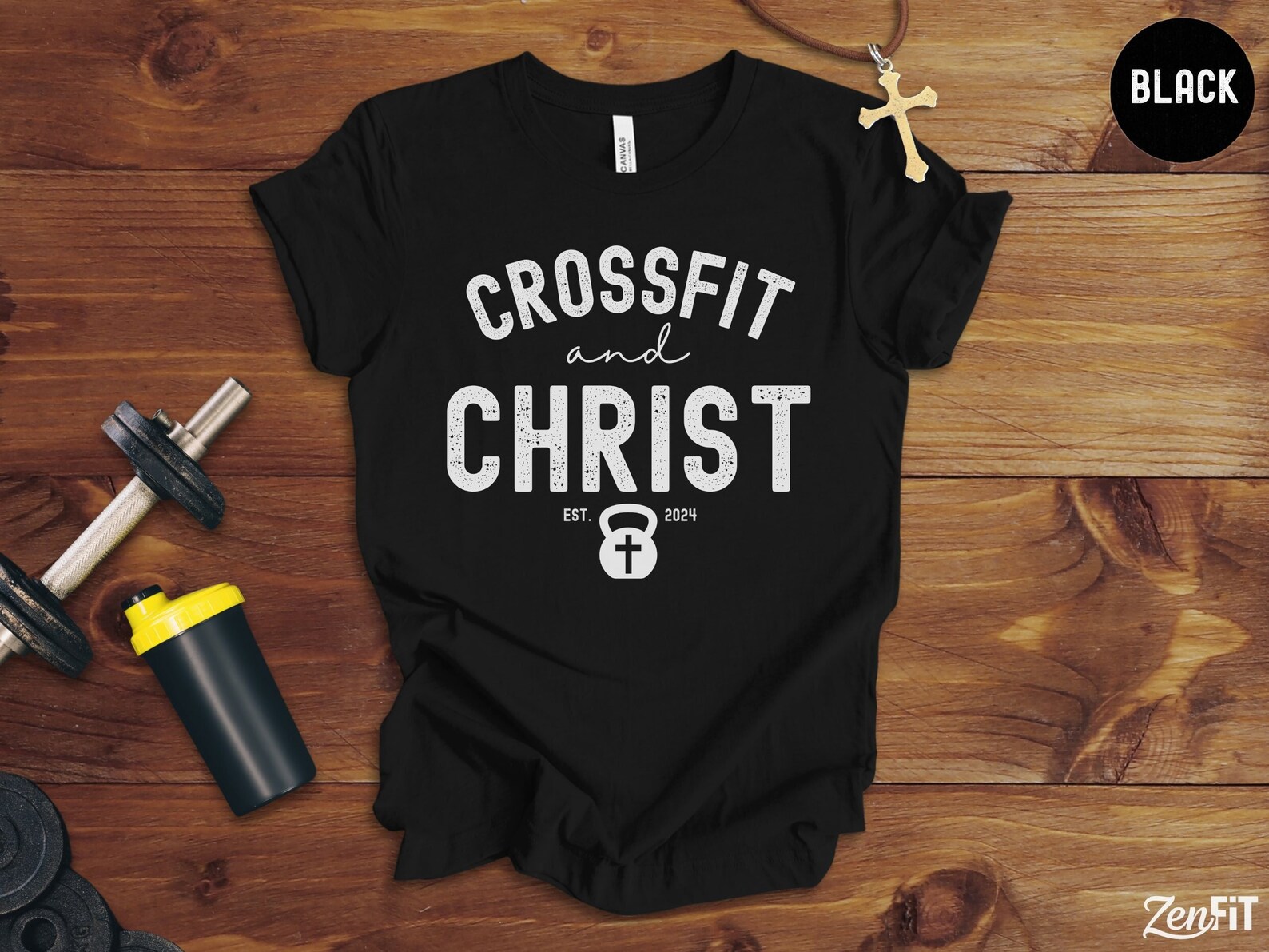 Crossfit and Christ Shirt, Cross Fit, Christian Gym Tee, Crossfit Gifts ...