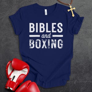 Bibles and Boxing Shirt, Christian Gym Shirt, Christian Boxing Tshirt ...