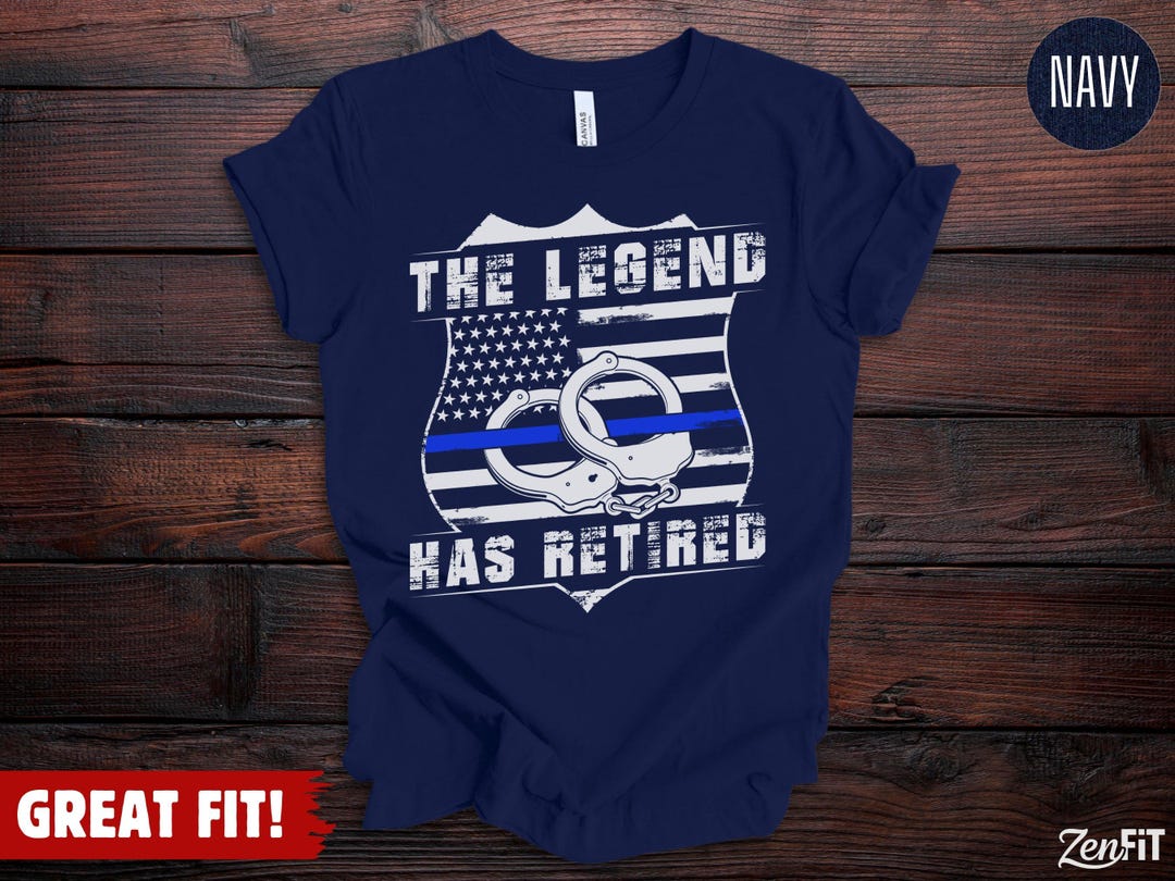 Retired Police Officer T-shirt, Policeman Retirement Party Gift: 100% ...