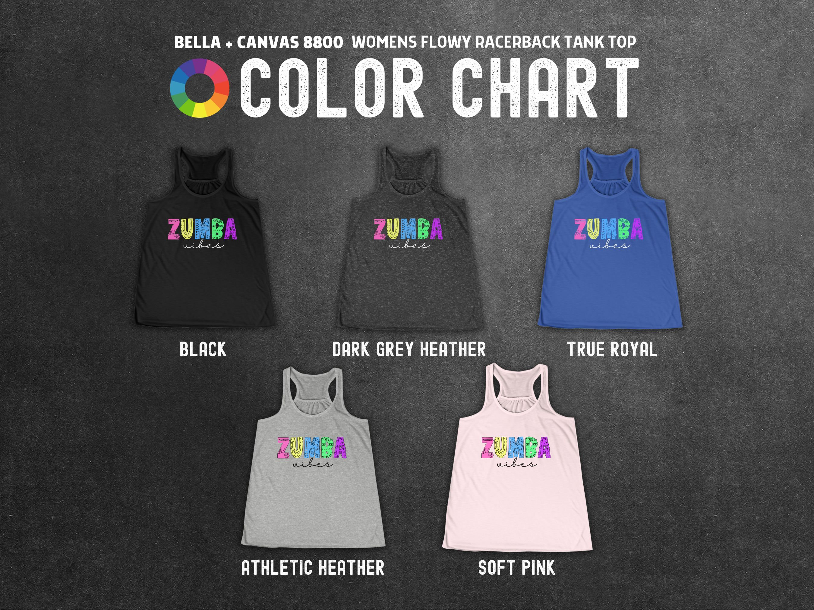Womens Zumba Tank Top, Zumba Vibes, Zumba Class Top, Zumba Racerback ...