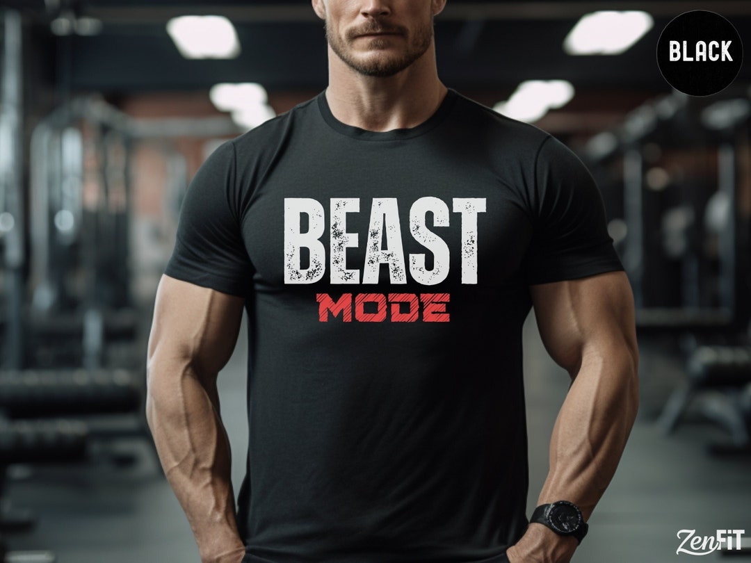 Beast Mode Shirt, Mens Fitness Tshirt, Workout Shirts for Men ...