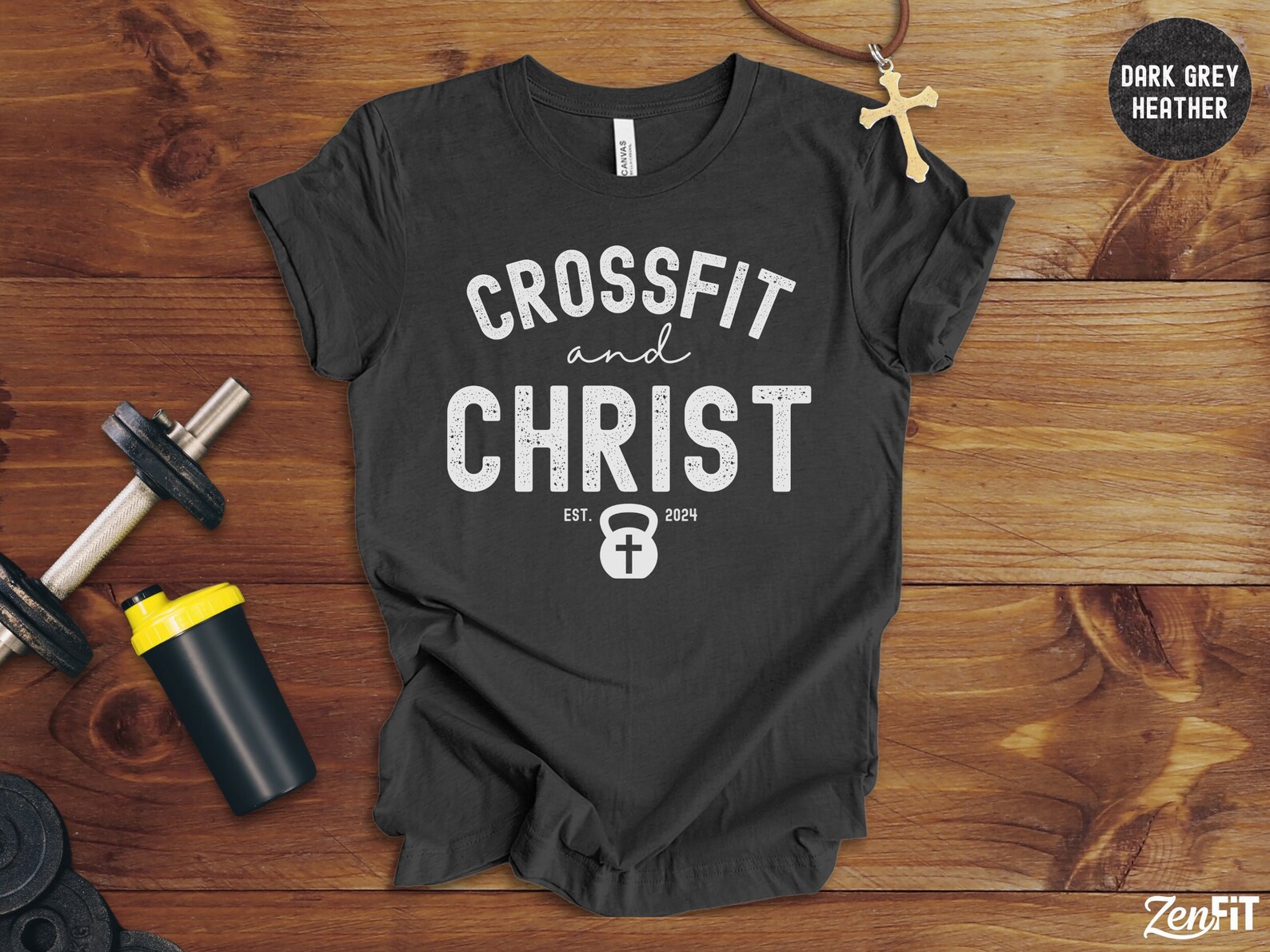 Crossfit and Christ Shirt, Cross Fit, Christian Gym Tee, Crossfit Gifts ...