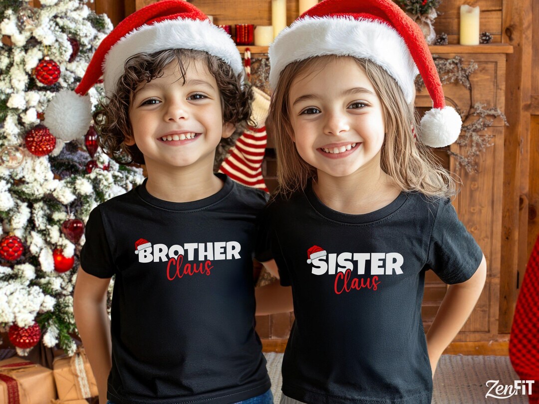 Matching Brother and Sister Christmas Shirts for Toddlers, Brother ...