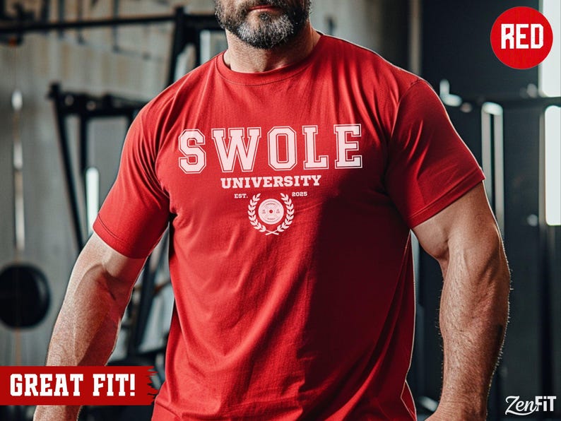 Funny Workout T-shirt, Swole University: 100% Cotton S-3XL - Etsy