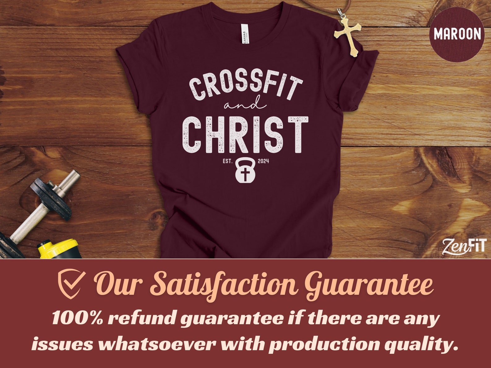Crossfit and Christ Shirt, Cross Fit, Christian Gym Tee, Crossfit Gifts ...