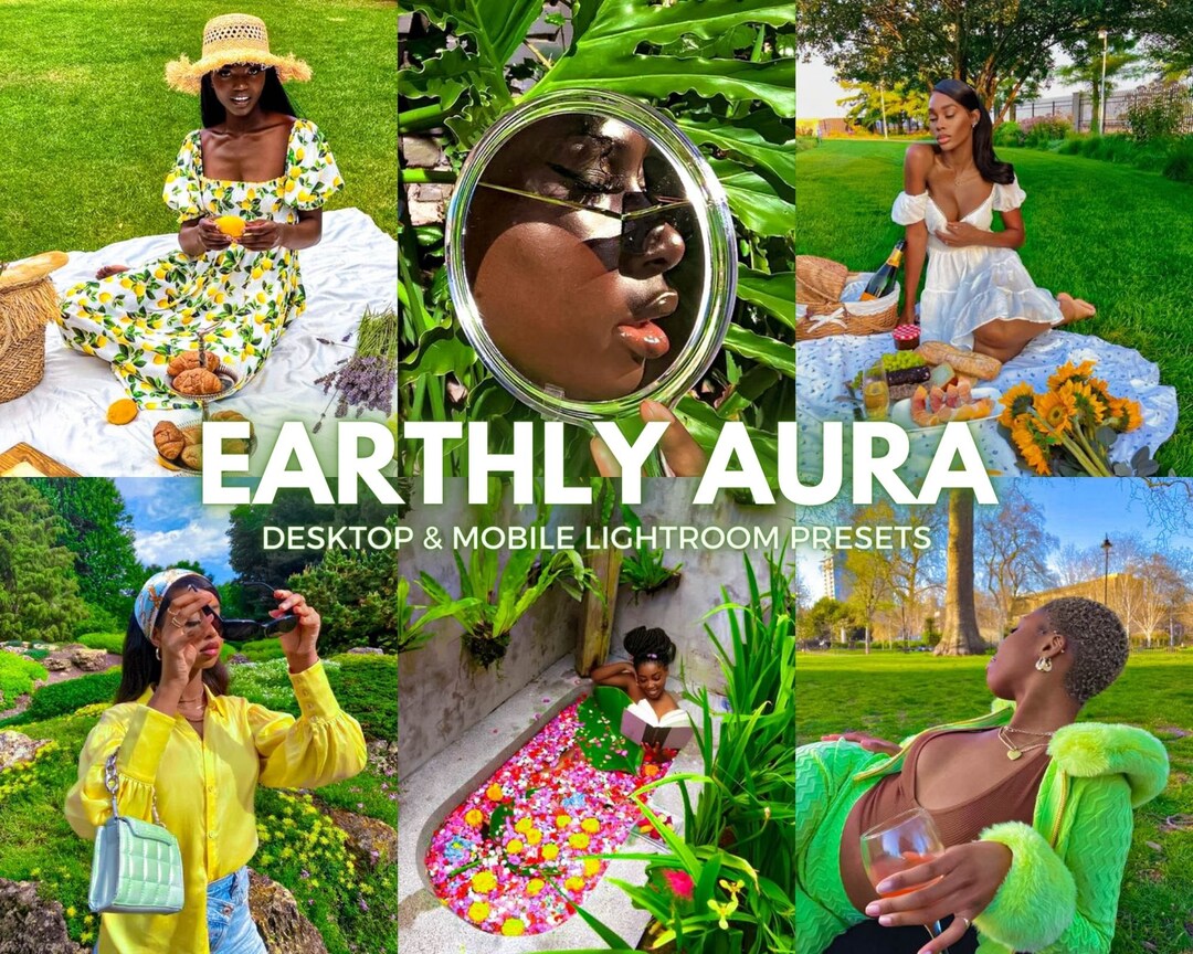 7 Earthly Aura Lightroom Mobile & Desktop Presets|dark Skin|blogger Aesthetic Presets Instagram ...