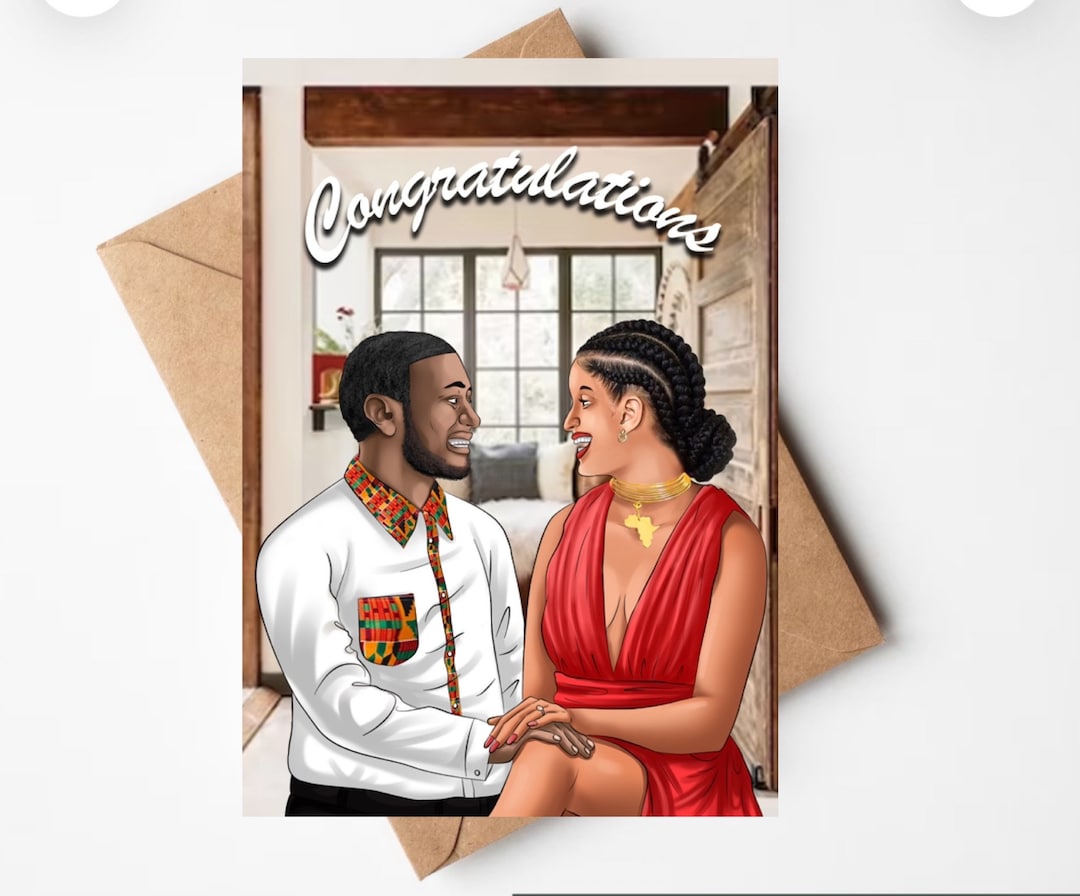 Congratulations Black Greeting Cards Melanin Cards Diverse Ethic Cards ...