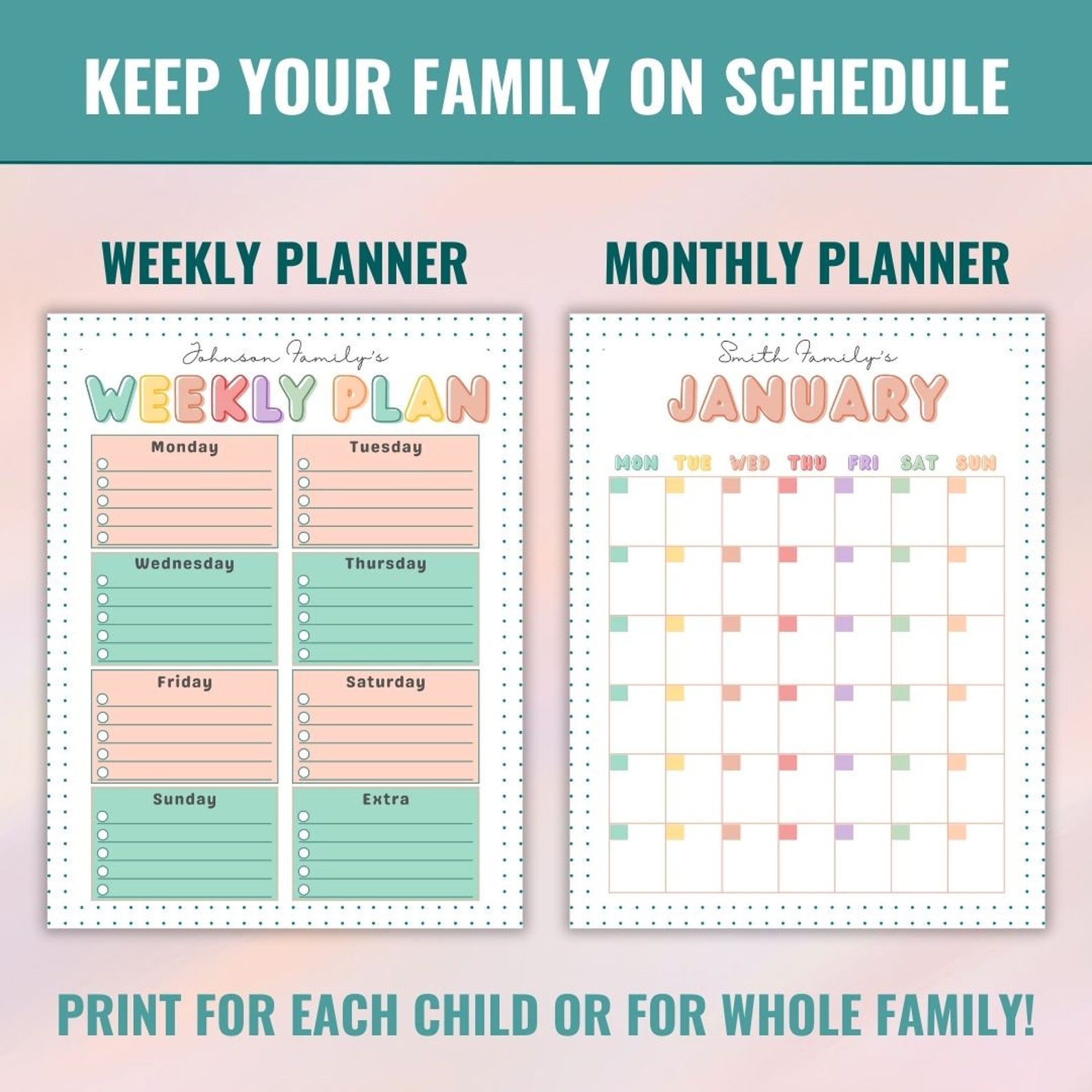 Editable Kids Chore Chart Bundle, Reward Bucks, Allowance Tracker ...