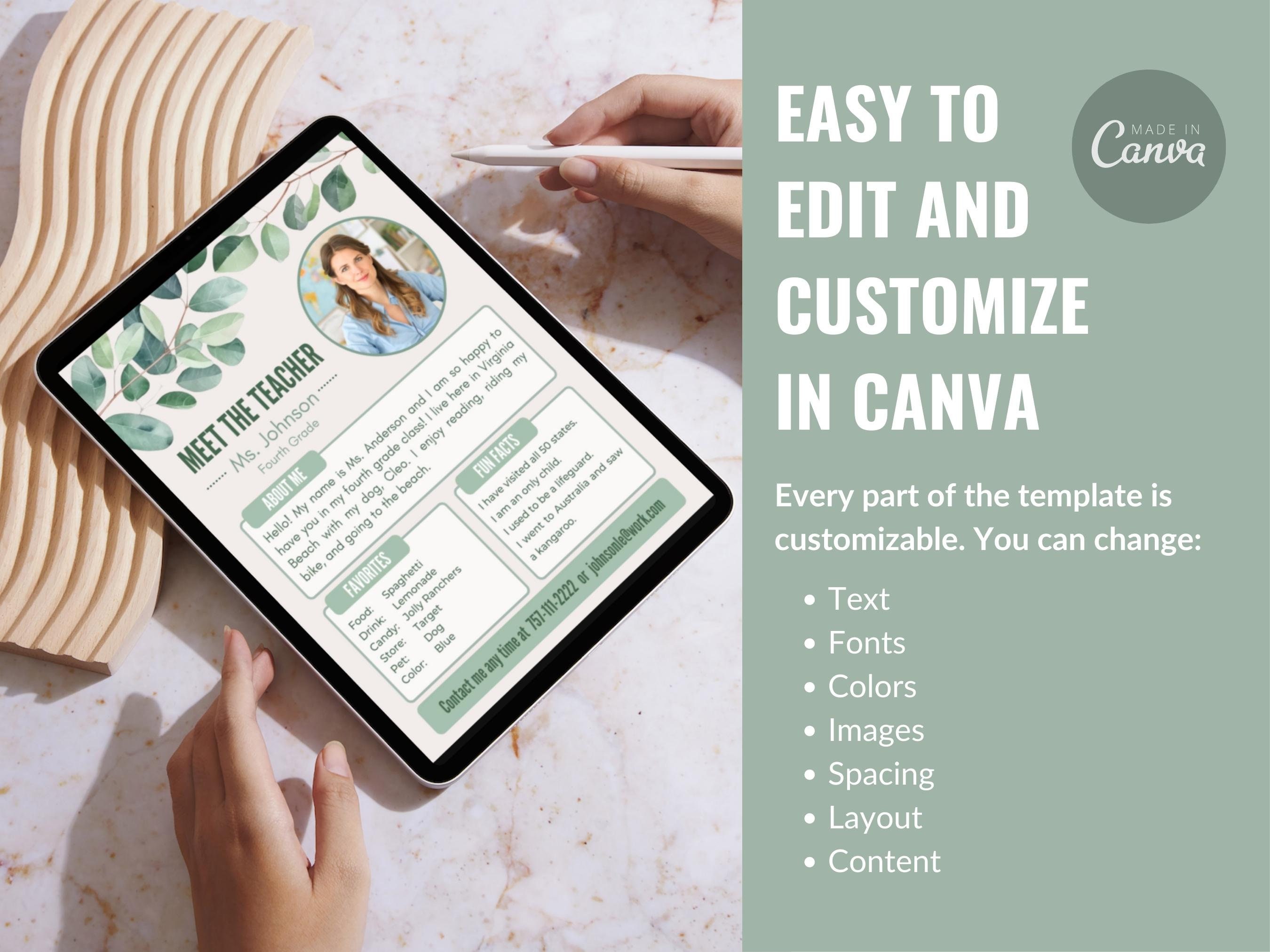 Meet the Teacher Template, Editable Meet the Teacher Boho Groovy ...