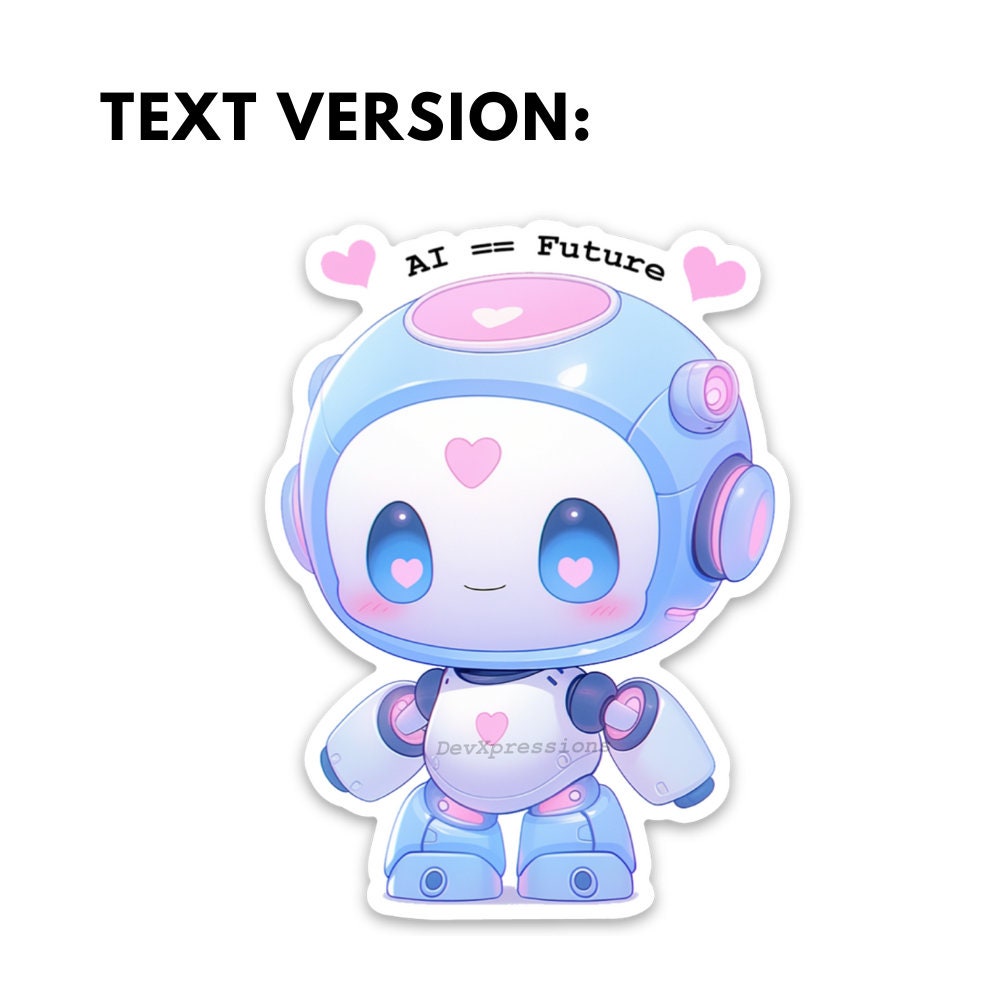 Robot Sticker AI Developer Programmer Engineer Software Developer ...