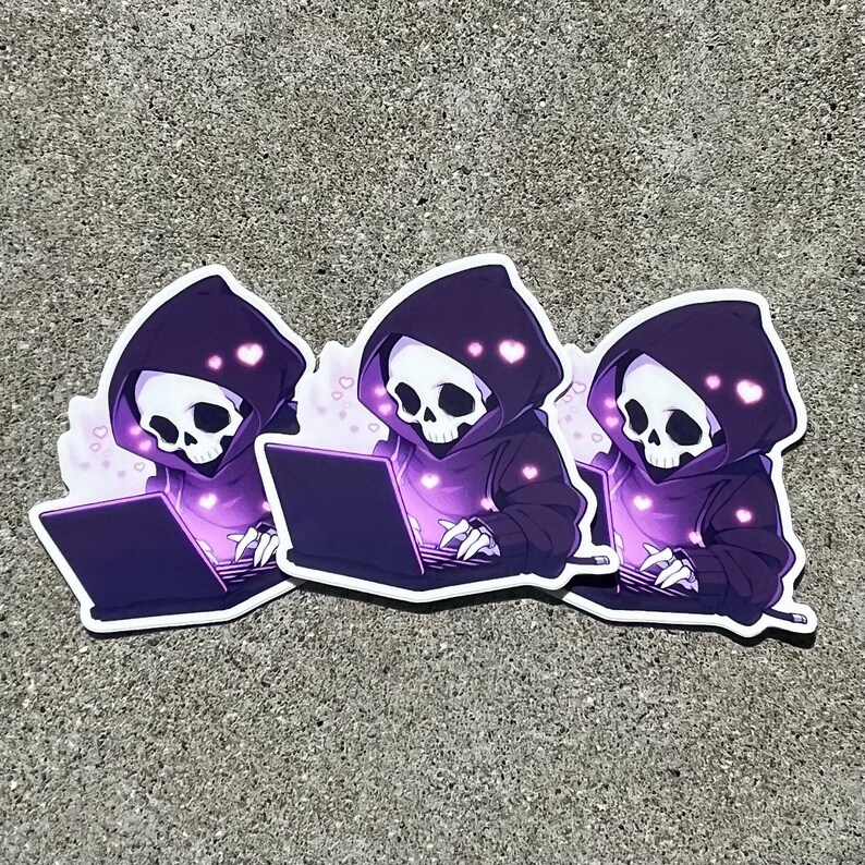 Skeleton Developer Sticker Programmer Engineer Coder Software Developer Computer Science STEM ...