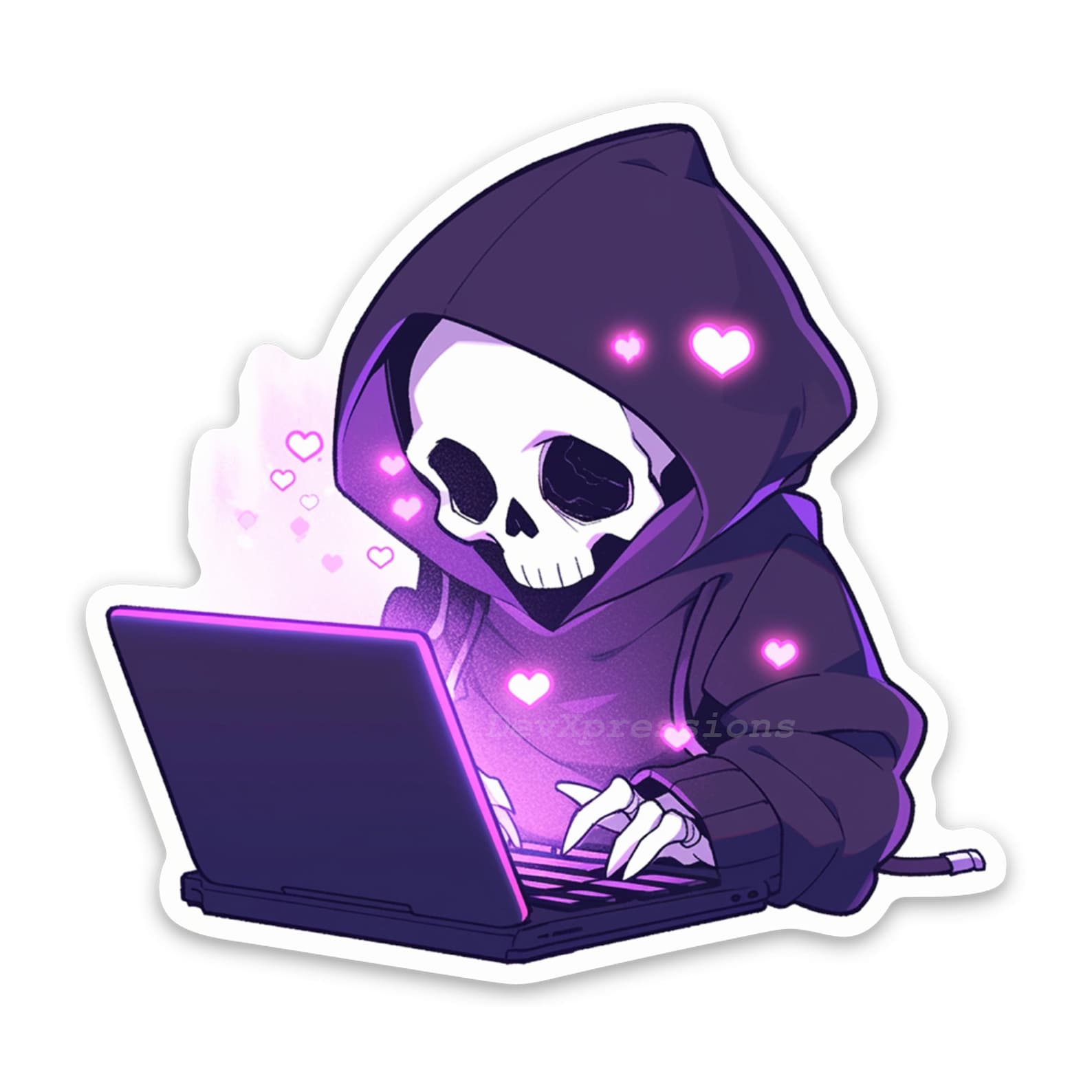 Skeleton Developer Sticker Programmer Engineer Coder Software Developer Computer Science Stem