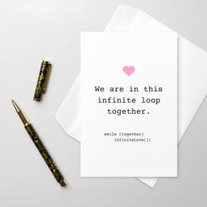 Programmer Valentines Day Card - Coding - Programming - Engineer ...