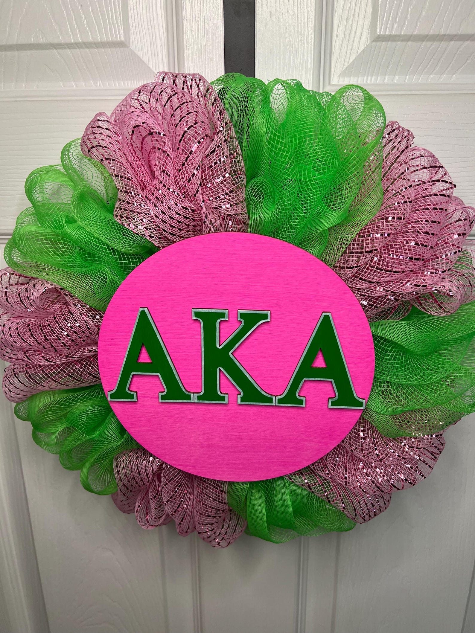 AKA Sorority Wreath, AKA Paraphernalia, Sorority Gifts, Alpha Kappa ...