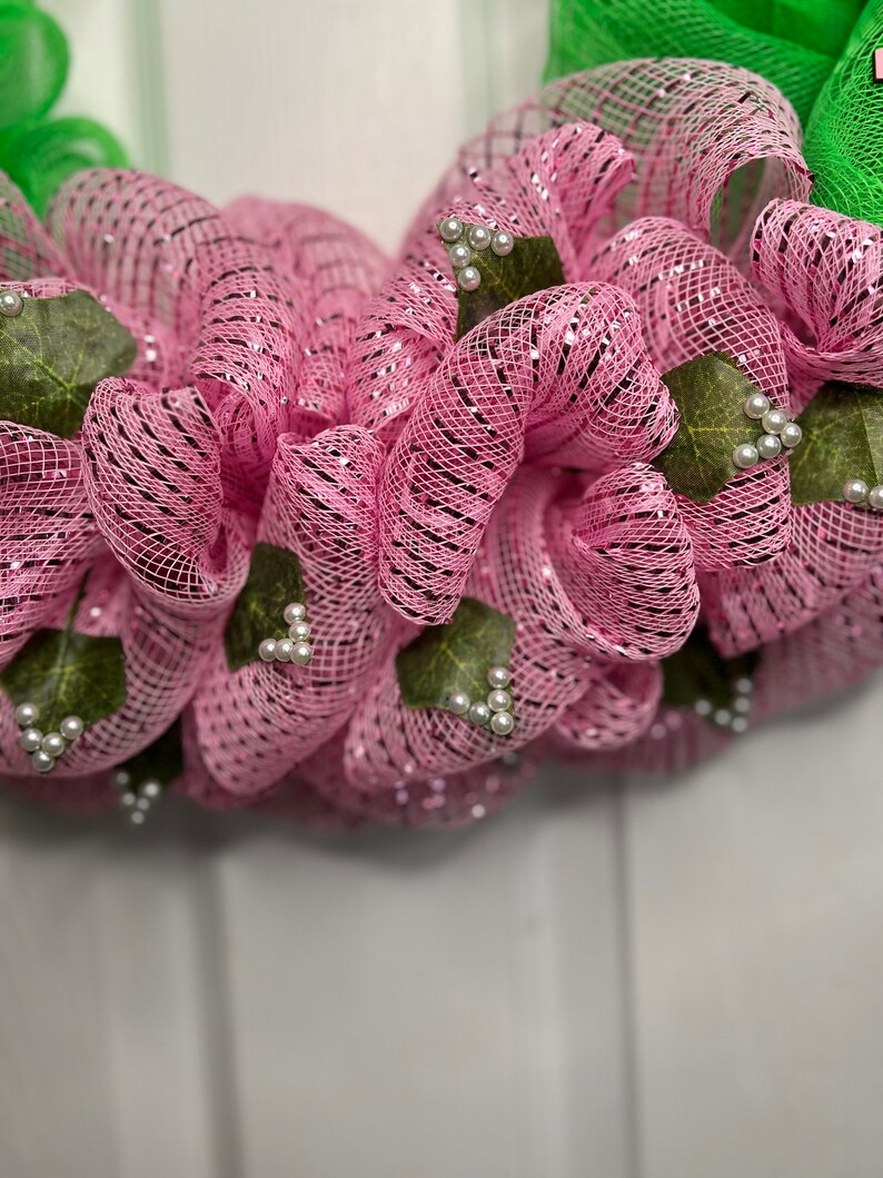 AKA Sorority Wreath, AKA Letters, AKA Sign, Alpha Kappa Alpha Decor ...