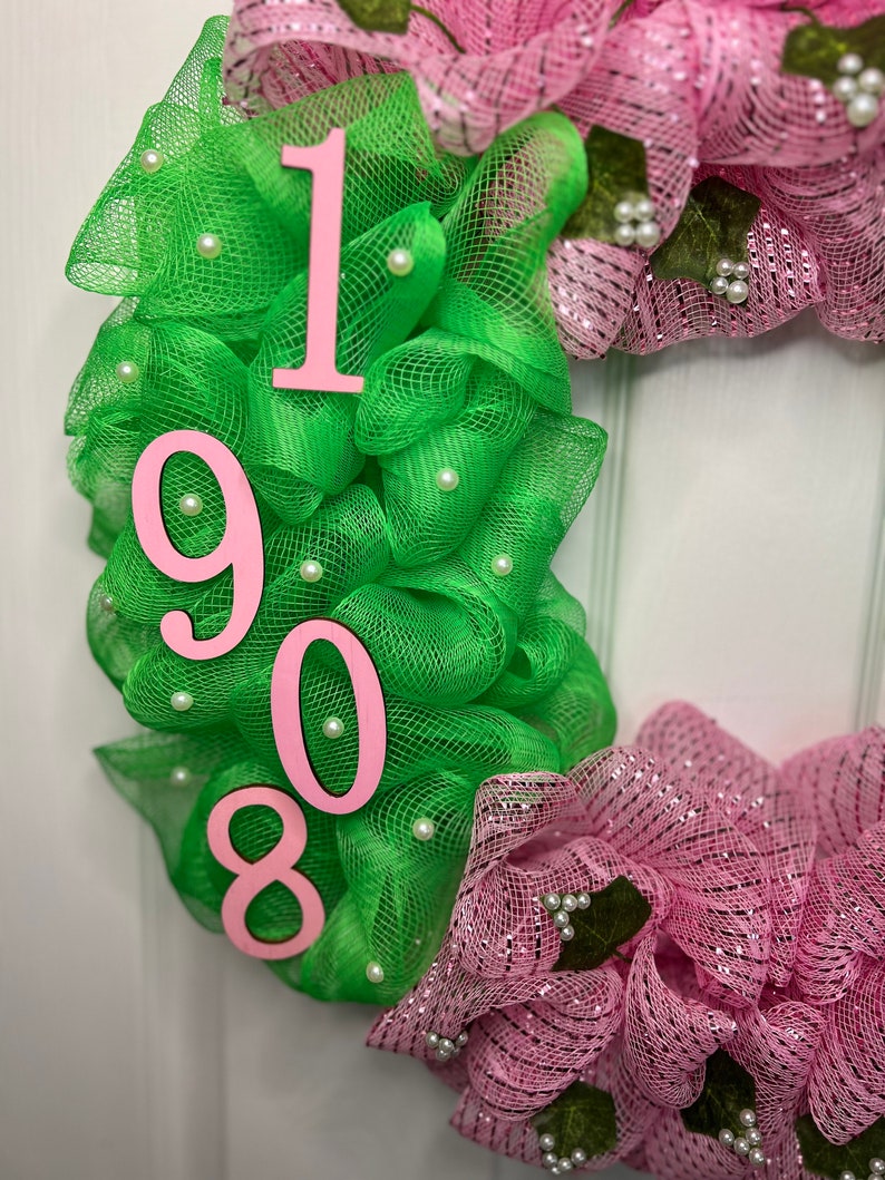AKA Sorority Wreath, AKA Letters, AKA Sign, Alpha Kappa Alpha Decor ...