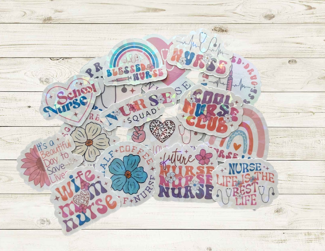 Nurse Appreciation Stickers Water Bottle Stickers Build Your Own ...