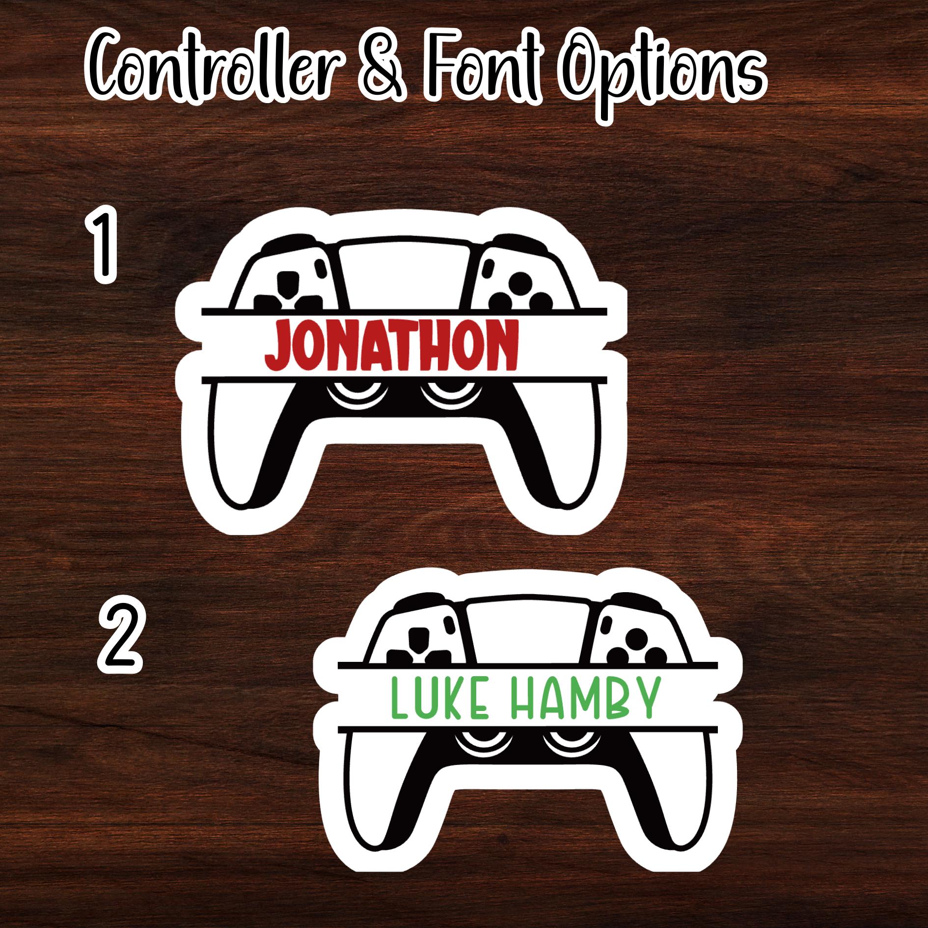 Gaming Controller Name Labels | Gaming Sticker | Gamer Tag Stickers ...