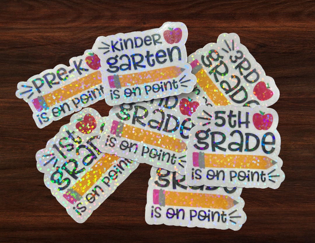 BACK TO SCHOOL Stickers | Pre-k L K L Grade 1 | Grade 2 | Grade 3 ...