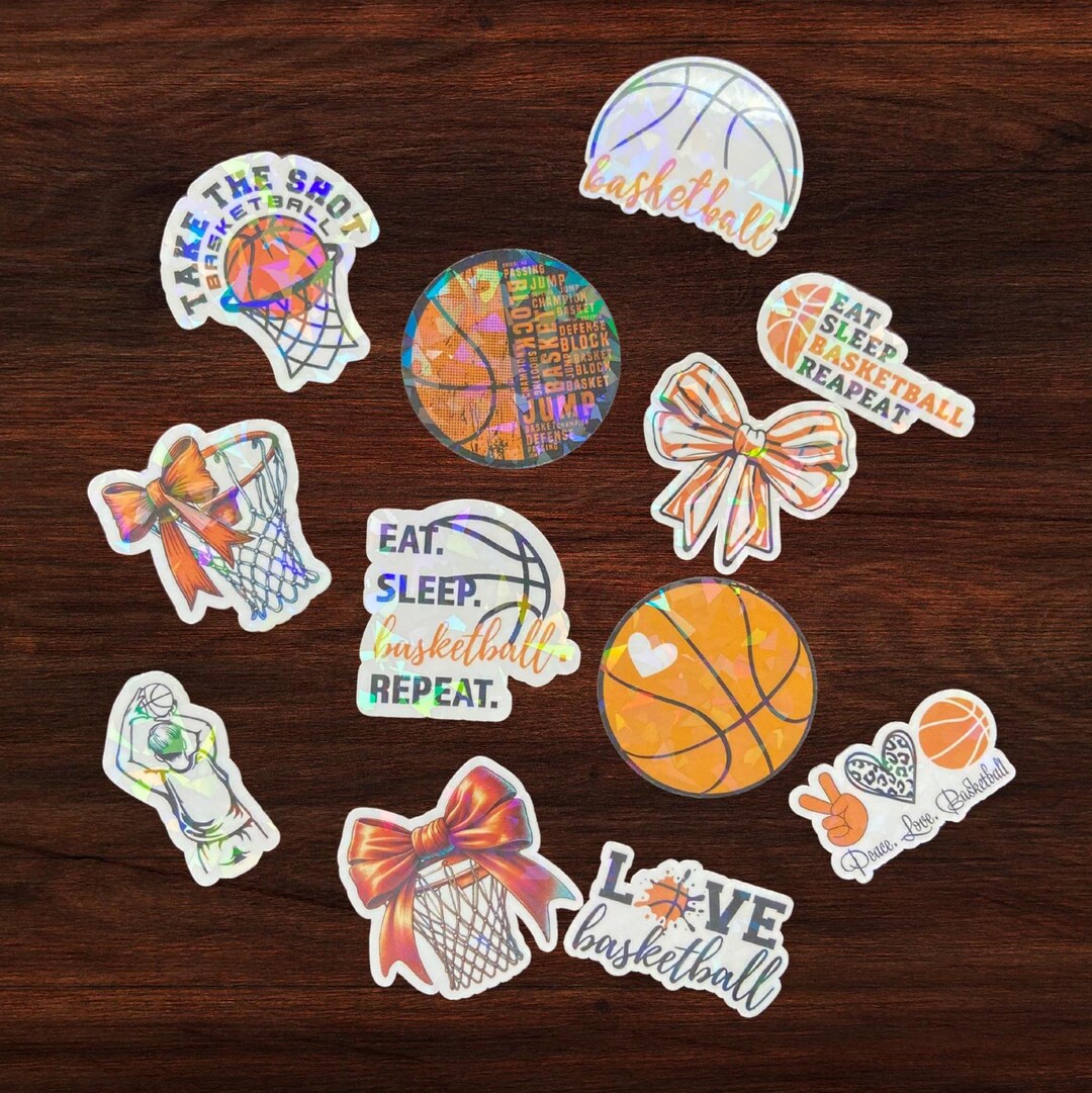 Basketball Holographic Stickers L Build Your Own Sticker Pack L Sport ...