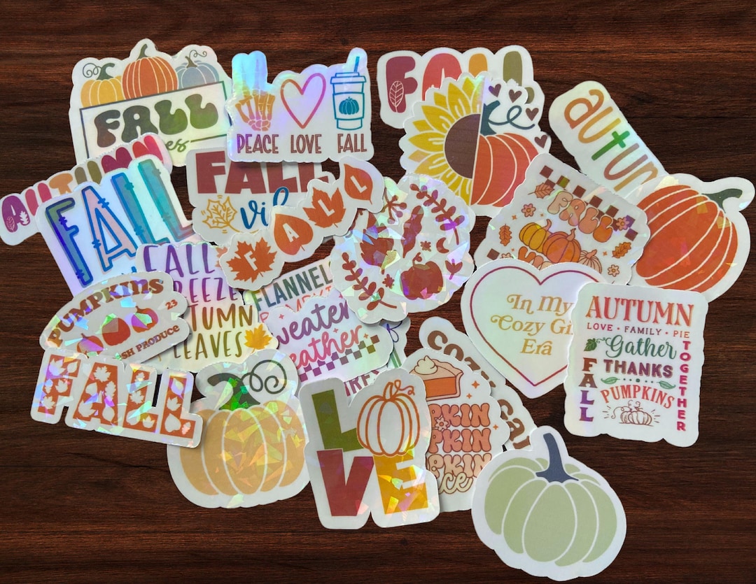 Fall Stickers L Pumpkin Sticker | Build Your Own Sticker Pack ...