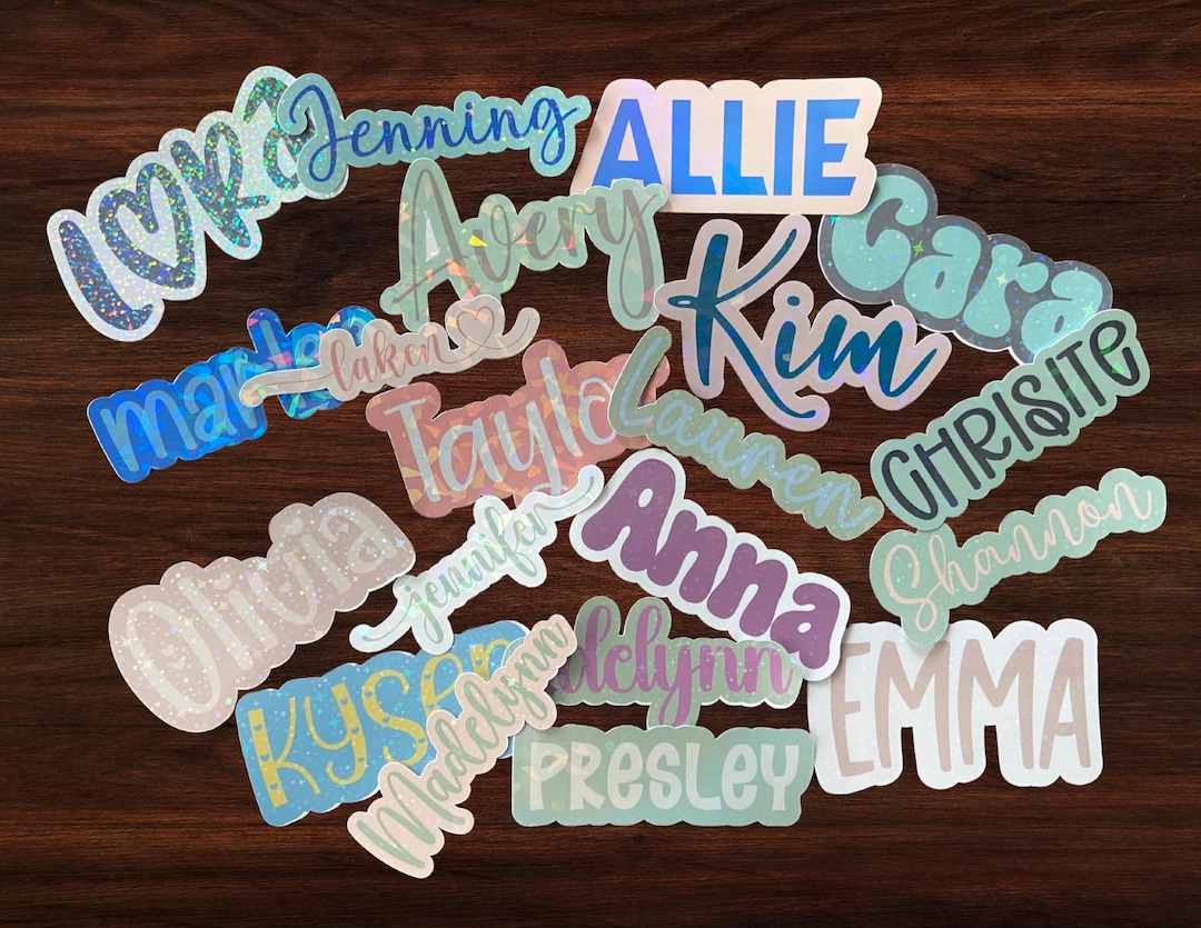 Stanley Water Bottle Sticker | Holographic Personalized Name Sticker ...