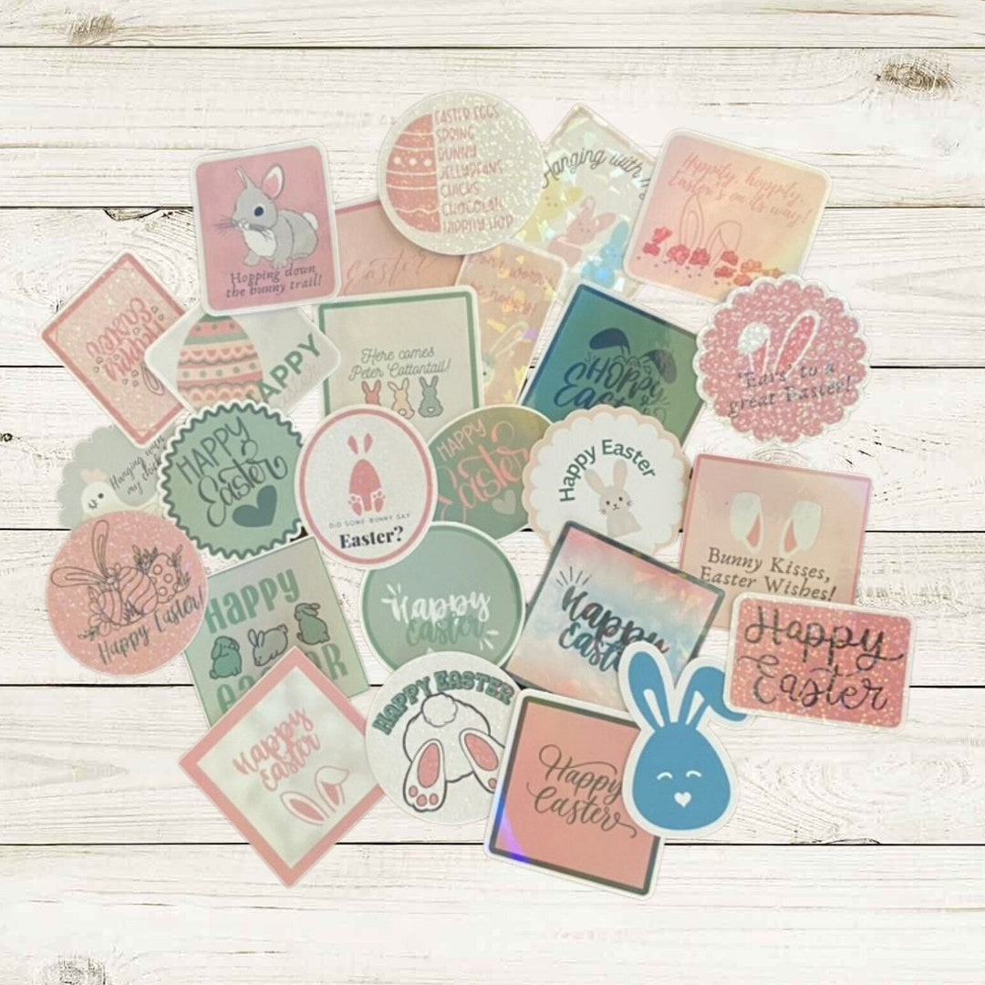 Holographic Easter Stickers for Kids | Easter Treat Stickers | Easter ...