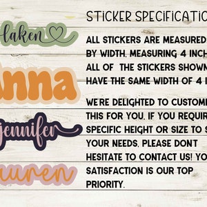 Owala Water Bottle Sticker Holographic Personalized Name Stickers ...