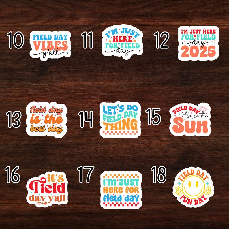 FUN Field Day Stickers | Field Day | Student Stickers | Field Day Party ...