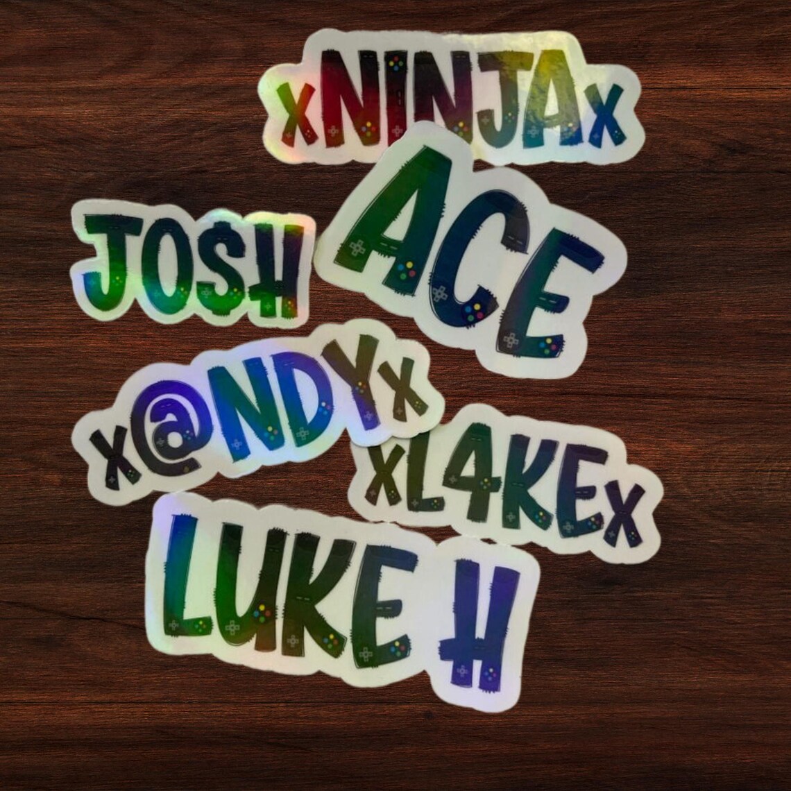 Gaming Name Labels | Gaming Stickers | Gamer Tag Stickers ...