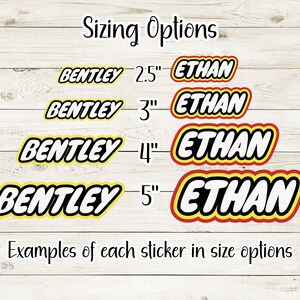 Building Block Name Stickers Water Bottle Stickers Laptop Stickers ...