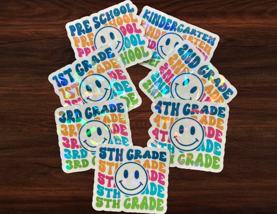 Grade Level Stickers | Grade 1| Grade 2 | Grade 3 | Grade 4 | Grade 5 ...