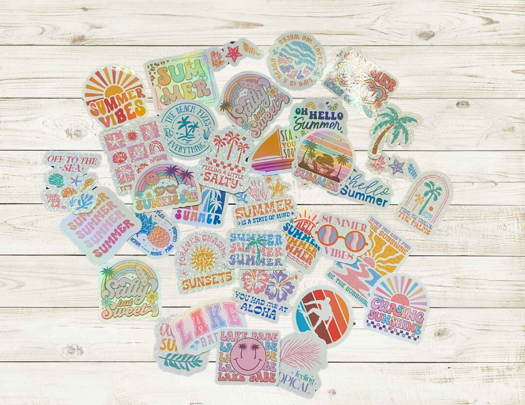 Build Your Own Summer Sticker Collection | Planner Stickers | Laptop ...