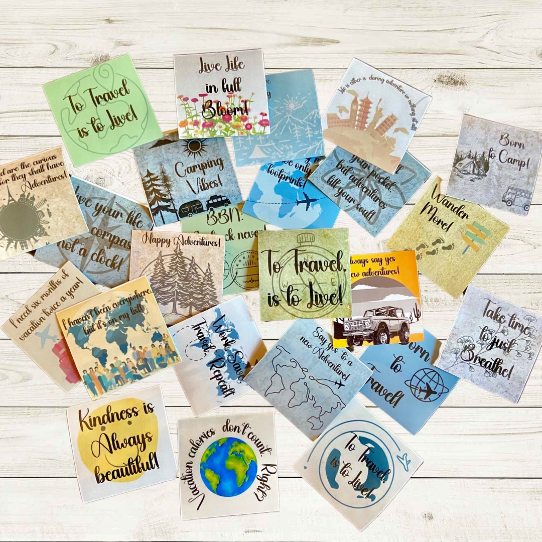 Adventure Awaits: Travel Sticker Set for Wanderlust Enthusiasts - Etsy