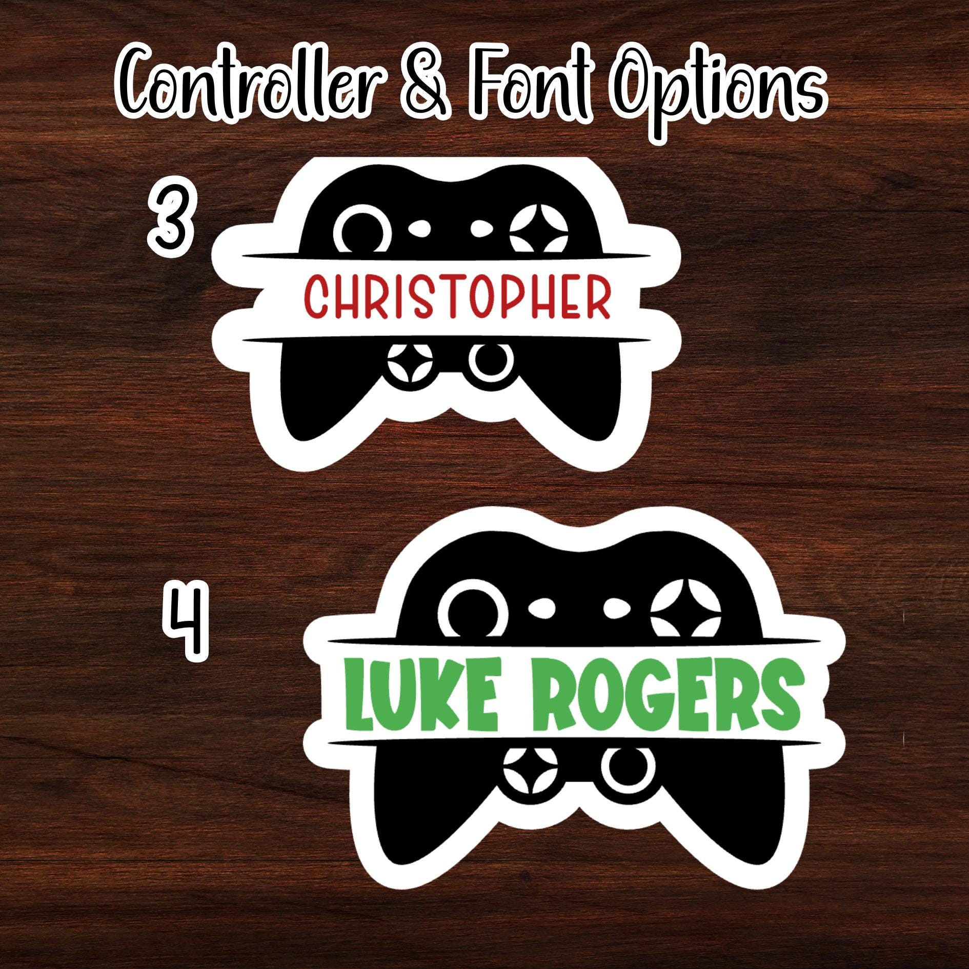 Gaming Controller Name Labels | Gaming Sticker | Gamer Tag Stickers ...