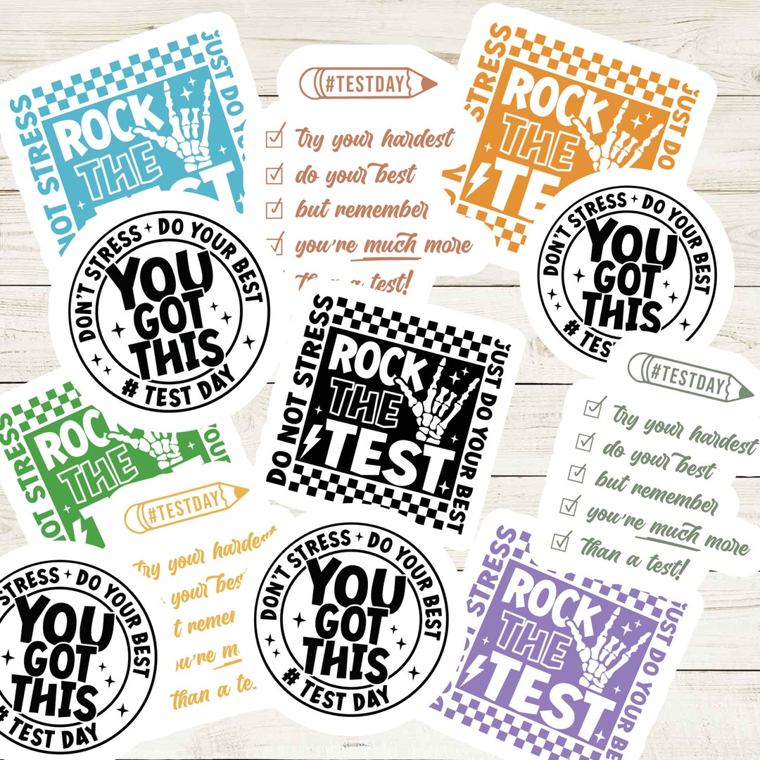 School Student Testing Stickers | Vibrant Holographic | FREE SHIPPING ...