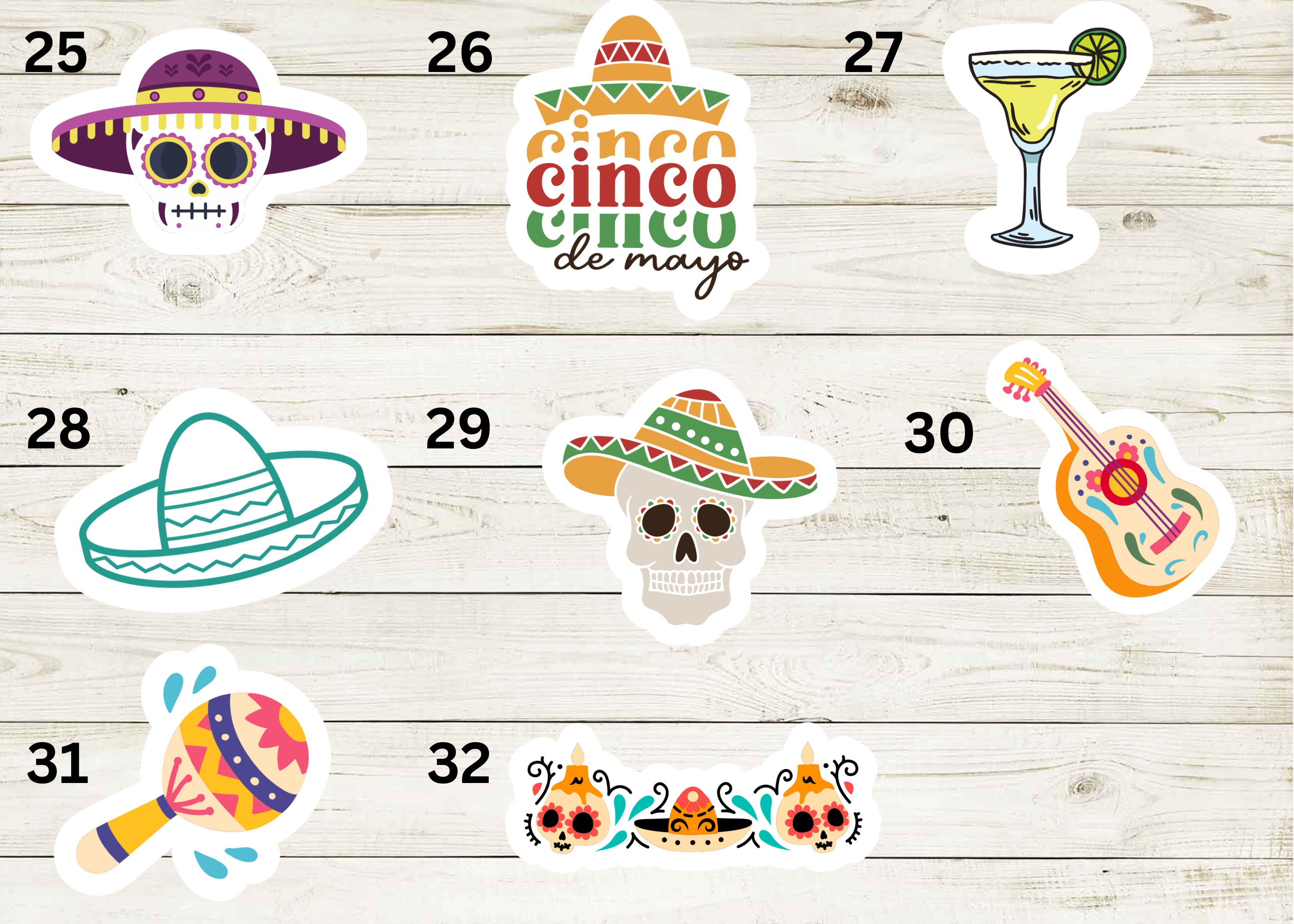 Build Your Own Cinco De Mayo Sticker Pack Cinco De Mayo Stickers ...
