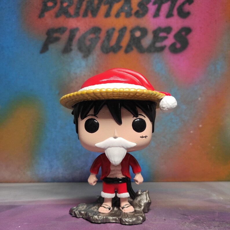Santa Luffy 12K Quality Resin Custom Pop Figure - Etsy