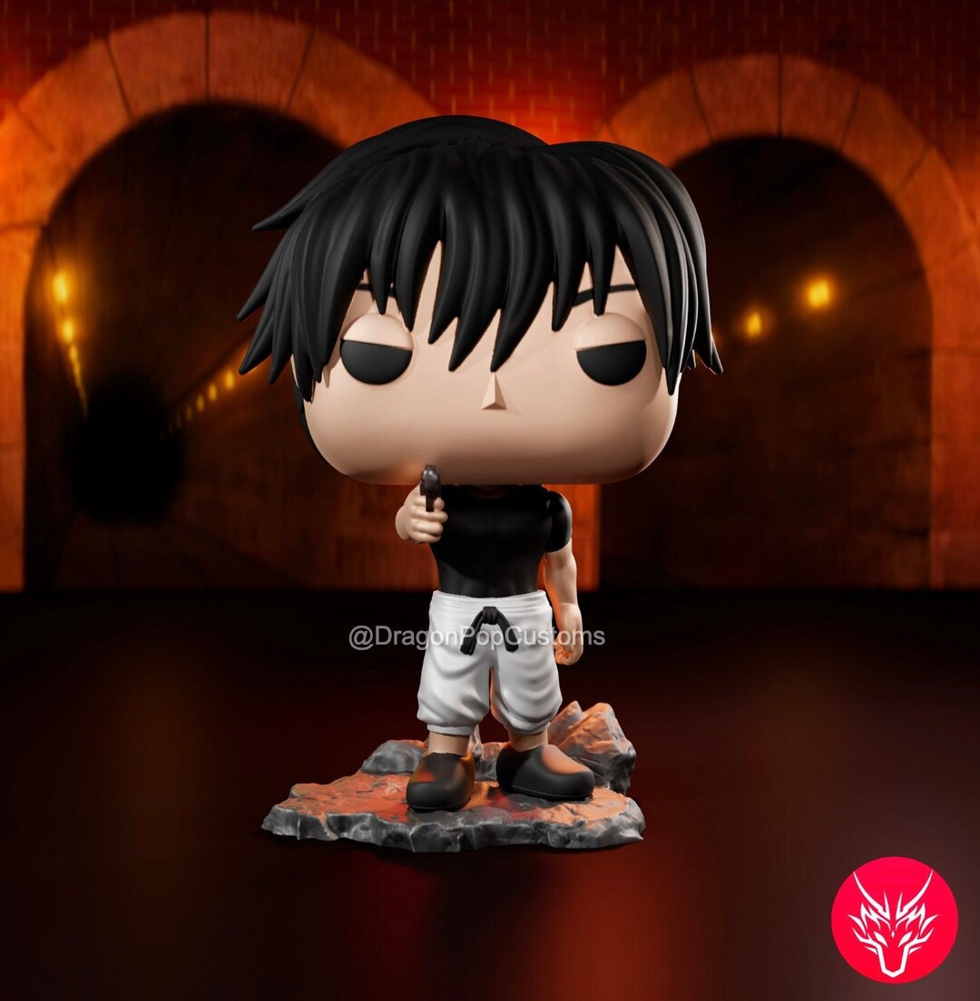 Toji With Gun From JJK Handpainted Resin Funko Pop Figure - Etsy