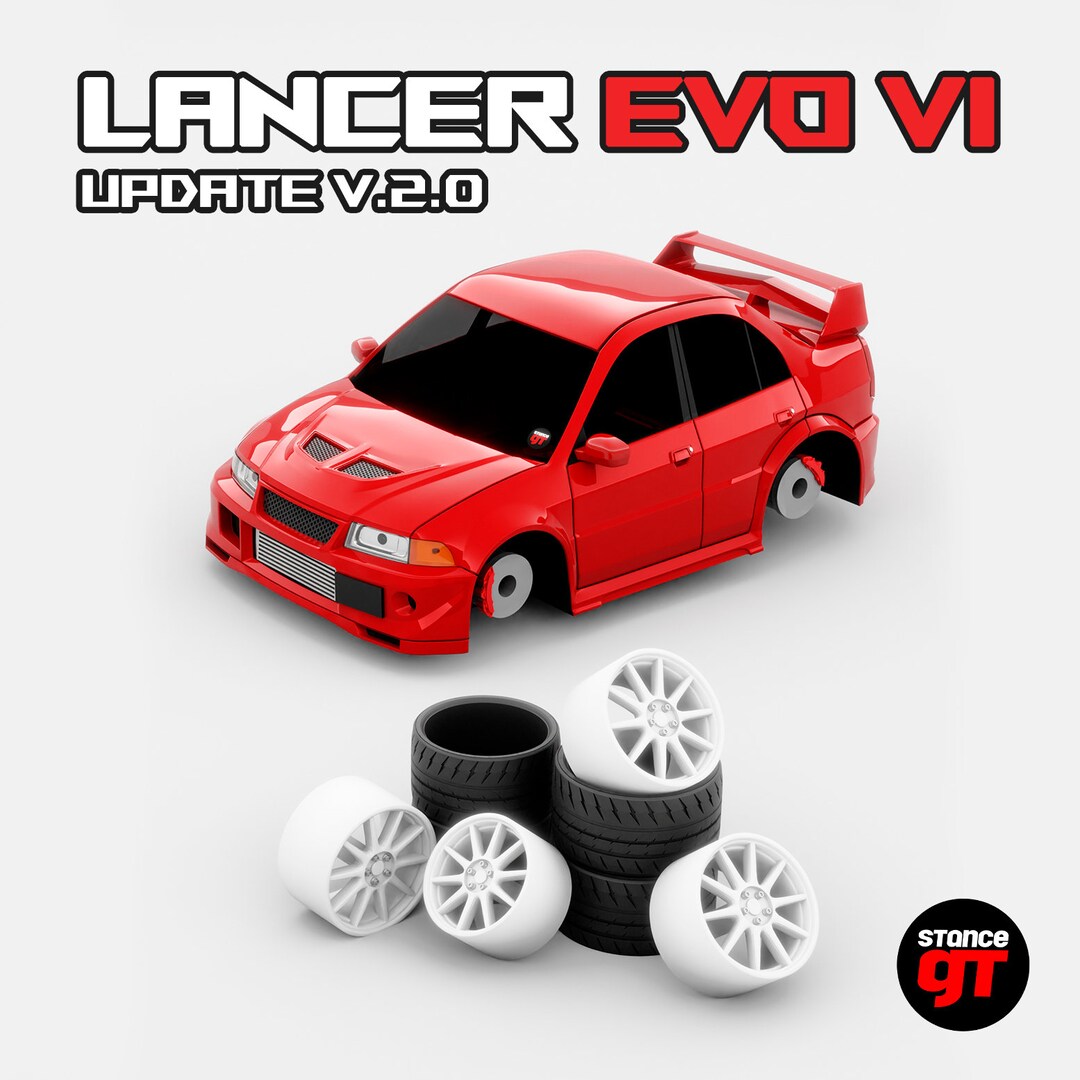 Mitsubishi Lancer Evolution 1999 Handmade Mini Car 12K Quality Resin 3D ...