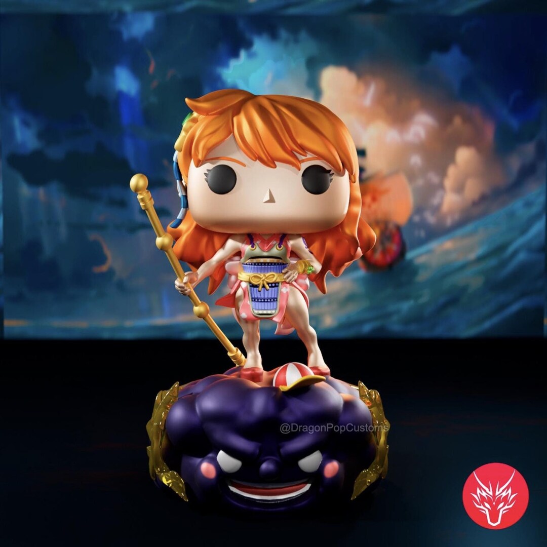 Nami on Zeus One Piece Handpainted Resin Custom Pop Figure - Etsy
