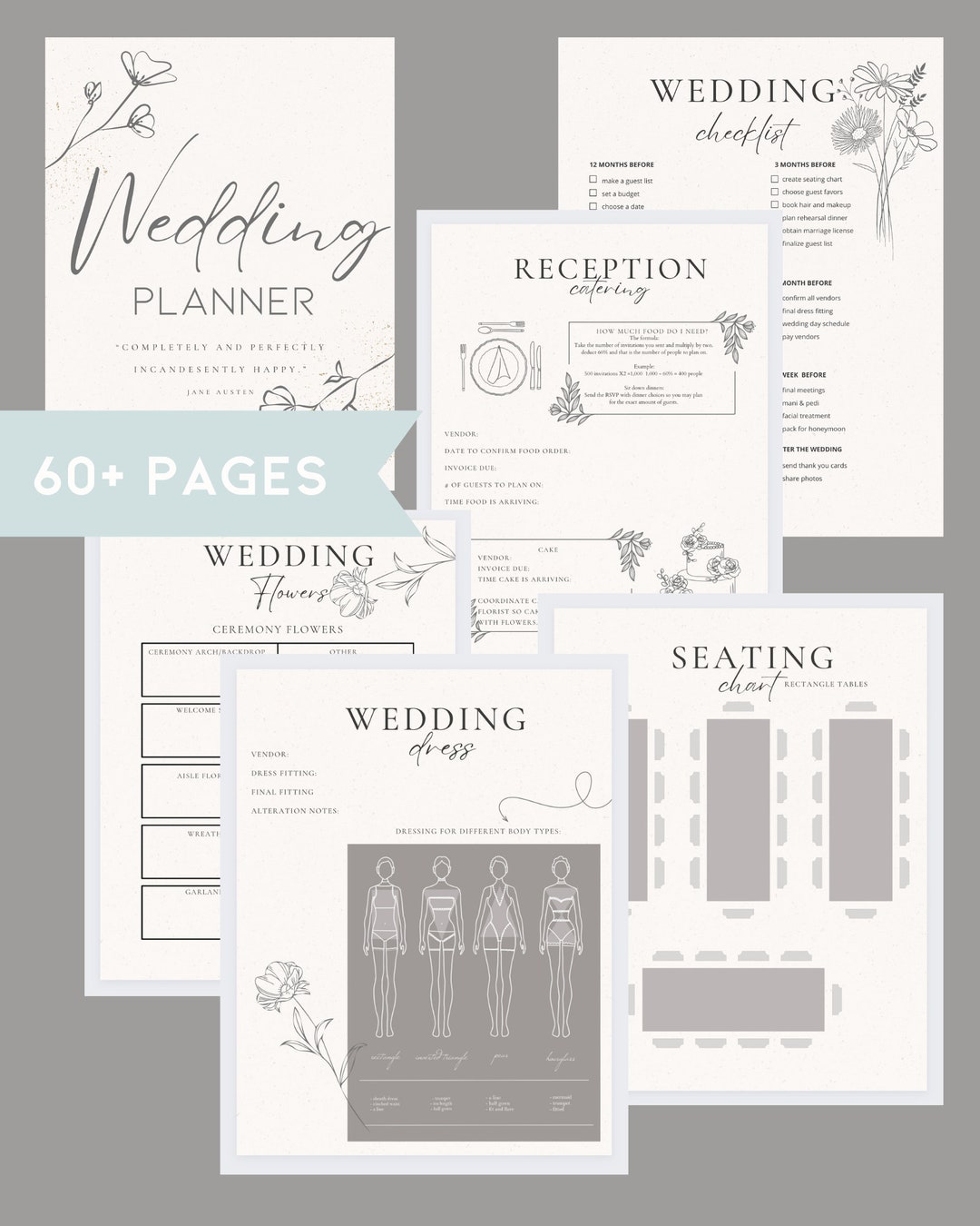 Wedding Planner Printable to Plan Your Perfect Wedding - Etsy